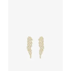 APM MONACO Les Bulles D'eau Statement Alloy And Cubic Zirconia Drop Earrings - Yellow