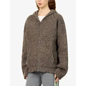 SISTERS & SEEKERS Freckle Zip-up Knit Woven Hoody