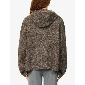 SISTERS & SEEKERS Freckle Zip-up Knit Woven Hoody