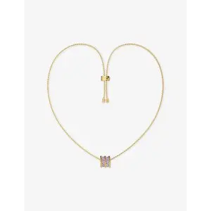 APM MONACO Cordage Double Lilas Alloy And Lab-grown Glass-ceramic Pendant Necklace - Yellow