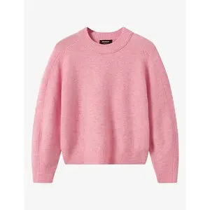 Whistles Ribbed-trim Wool-blend Jumper