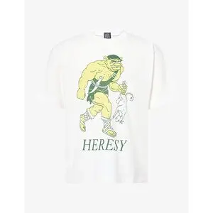 HERESY Brand-print Cotton T-shirt
