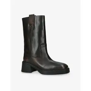 MIISTA Inaya Brushed-effect Leather Boots