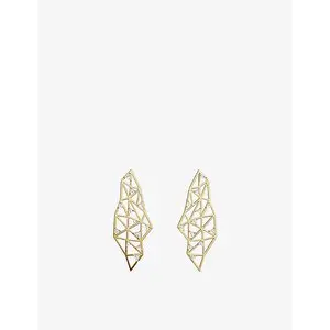 APM MONACO Labyrinthe Statement Alloy And Cubic Zirconia Drop Earrings - Yellow