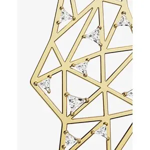 APM MONACO Labyrinthe Statement Alloy And Cubic Zirconia Drop Earrings