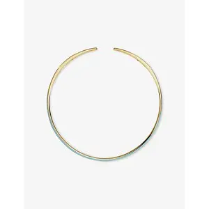 APM MONACO Riviera 18ct Gold-plated Alloy And Blue Enamel Necklace - Yellow