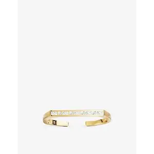 APM MONACO Les Reflets 18ct -gold Plated Alloy And Cubic Zirconia Ring