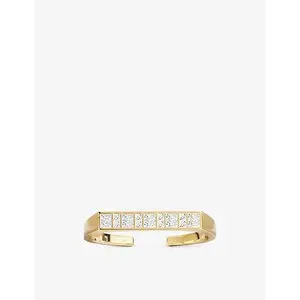 APM MONACO Les Reflets 18ct -gold Plated Alloy And Cubic Zirconia Bracelet - Yellow