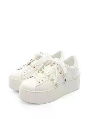 Valentino Garavani 2010 Rockstud Untitled Platform Sneakers - White