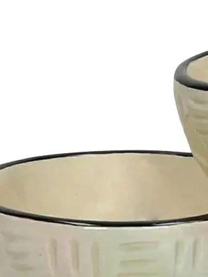 POMAX Meet The Kutis Dual-level Tapas Bowl - Neutrals