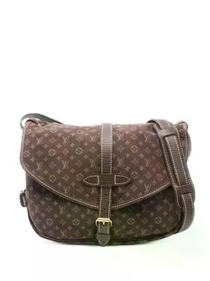LOUIS VUITTON 2006 Saumur Monogram Mini Lin Shoulder Bag - Brown