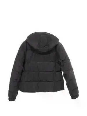 Prada 2010s Enamel Triangle Logo Puffer Jacket
