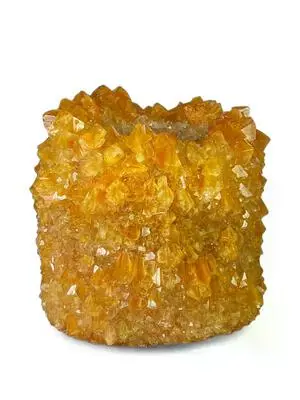MINERAL SERIES Crystallised Mineral Vase - Orange