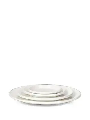POMAX Kojin Porcelain Dessert Plates - Neutrals