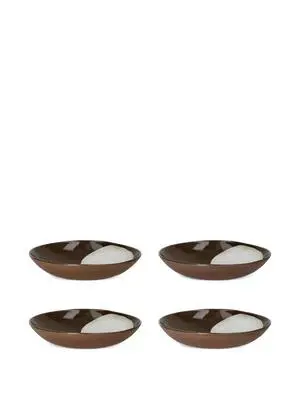 POMAX Cycle Stoneware Bowls - Brown