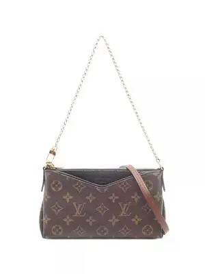 LOUIS VUITTON 2016 Pallas Two-way Clutch Bag - Brown