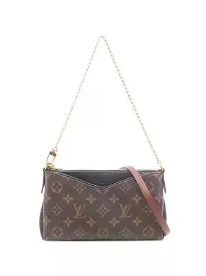 LOUIS VUITTON 2016 Pallas Two-way Clutch Bag - Brown