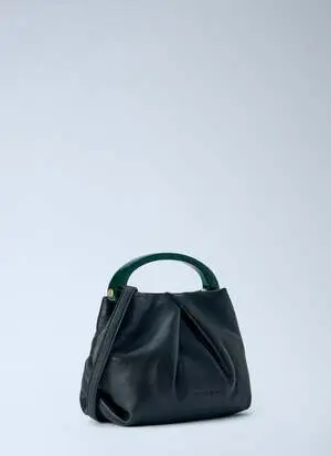 Dries Van Noten Structured Leather Handbag