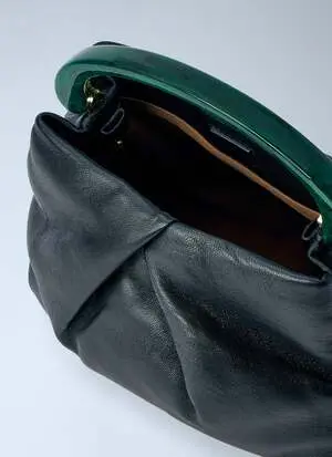 Dries Van Noten Structured Leather Handbag