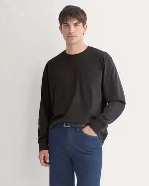Everlane Archive Long-sleeve Crew Neck Tshirt - Black