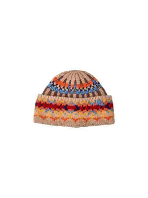 Polo Ralph Lauren Patterned Knit Beanie Hat - Multicolor