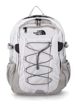 The North Face Backpack With Front Bungee Cord And Mesh Pockets - Beige