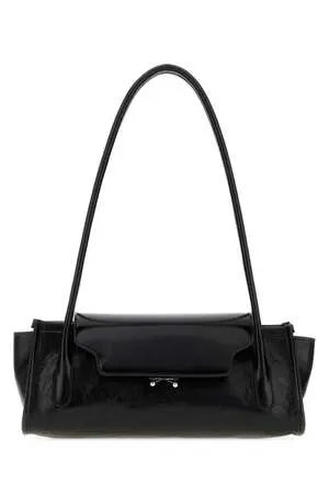 Marni Leather Trunkette Mini Shoulder Handbag - Black