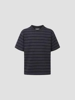 Sacai Horizontal Striped T-shirt - Black/navy