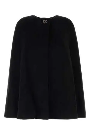 Michael Kors Turn-lock Wool Cape Coat