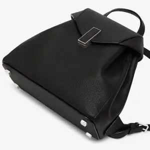 VALEXTRA Iside Mini Leather Backpack - Black