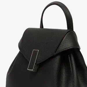 VALEXTRA Iside Mini Leather Backpack - Black