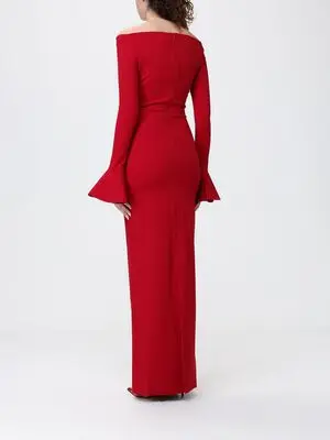 Solace London Long Criªpe Dress