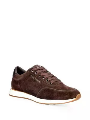 BALDININI Suede Logo-plaque Sneakers