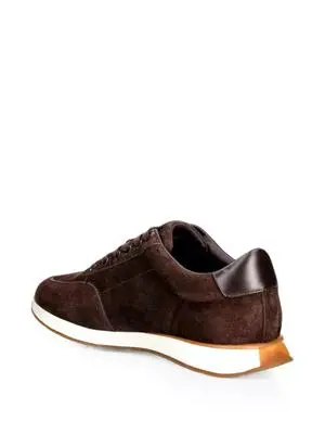 BALDININI Suede Logo-plaque Sneakers