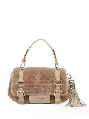 LA CARRIE Atena Teddy Faux-fur Tote Bag - Neutrals