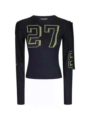 Ottolinger Jacquard Long-sleeve T-shirt - Black
