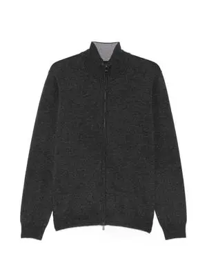 Corneliani Zip-up High-neck Sweater - Grey