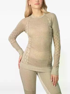 Kari Traa Smekker Patterned Long-sleeve T-shirt - Brown