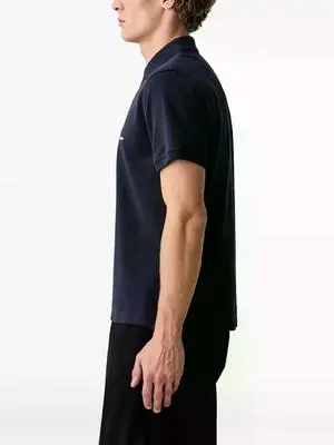 Barbour Logo-embroidered Piqué Polo Shirt - Blue
