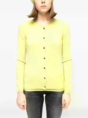 LA ROSE Cashmere Button-up Cardigan