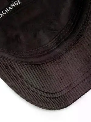 Armani Exchange Logo-embroidered Corduroy Baseball Cap