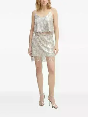 HAVEONE Sequin-embellished Fringed Top