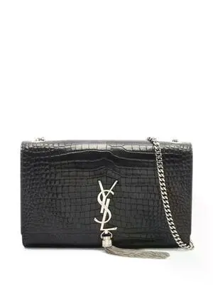 Saint Laurent 2010 Kate Croc-embossed Shoulder Bag