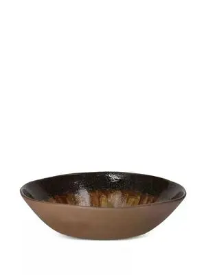 POMAX Cycle Stoneware Serving Bowl - Brown