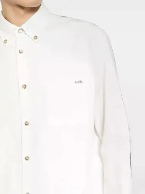 A.p.c. Logo-print Button-down Shirt