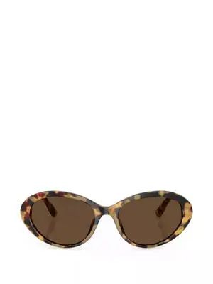 Dolce & Gabbana Oval-frame Sunglasses - Brown