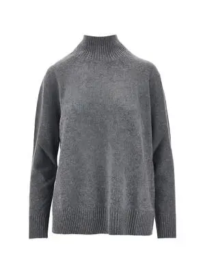 Max Mara High-neck Cashmere Sweater - Grey