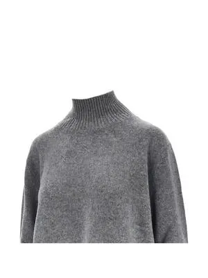 Max Mara High-neck Cashmere Sweater - Grey