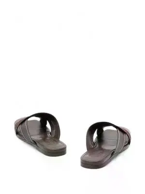 TOD'S Sandals In Smooth Leather And Suede - Brown
