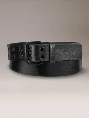 Calvin Klein Harness Two Prong Belt - Black